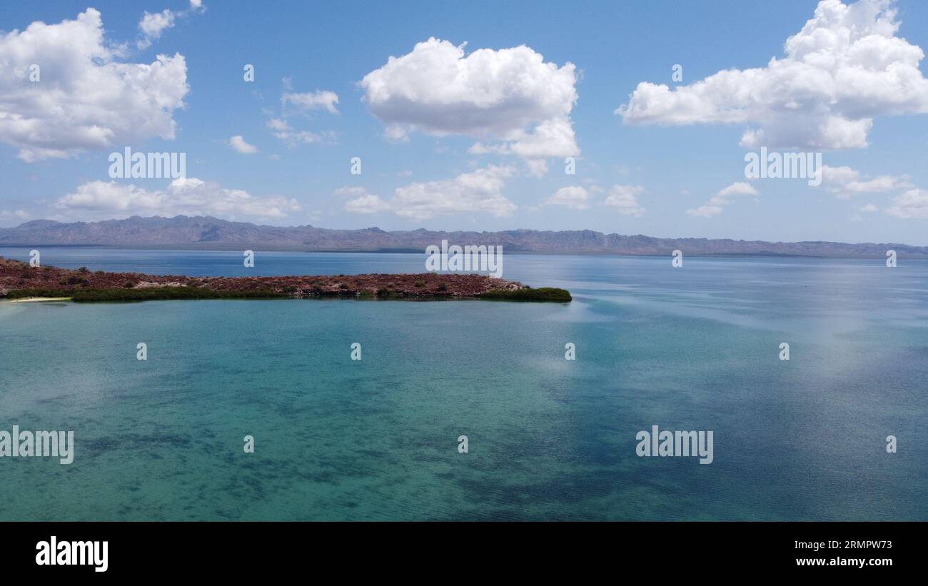 DRONE PHOTOGRAPHY AT EL REQUESON BEACH IN BAJA CALIFORNIA SUR MEXICO ...