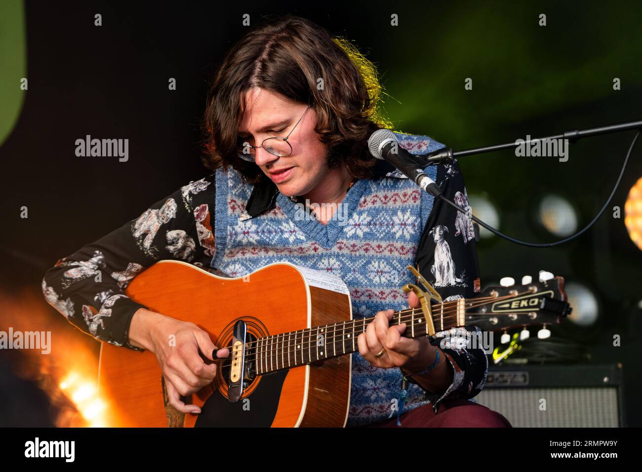 Spencer Cullum on the Walled Garden Stage at Green Man Festival in ...