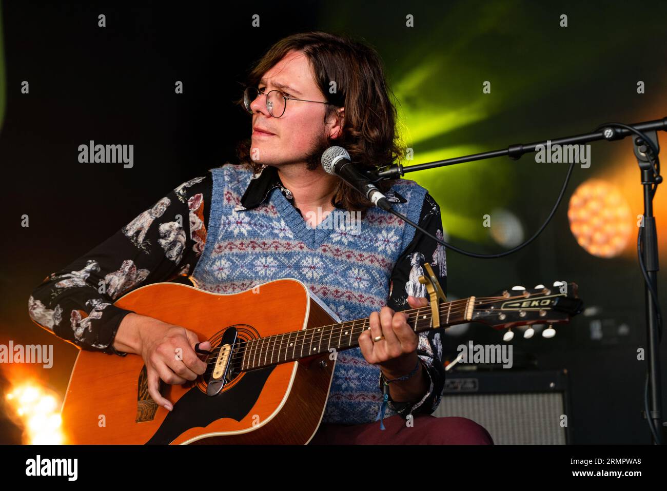 Spencer Cullum on the Walled Garden Stage at Green Man Festival in ...