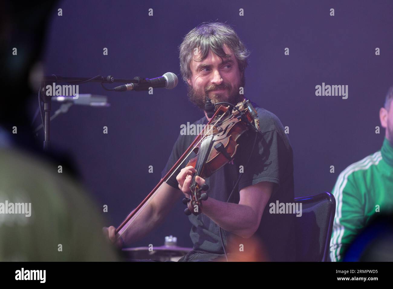 Cormac Mac Diarmada of Irish Folk band LANKUM on Mountain Stage at ...