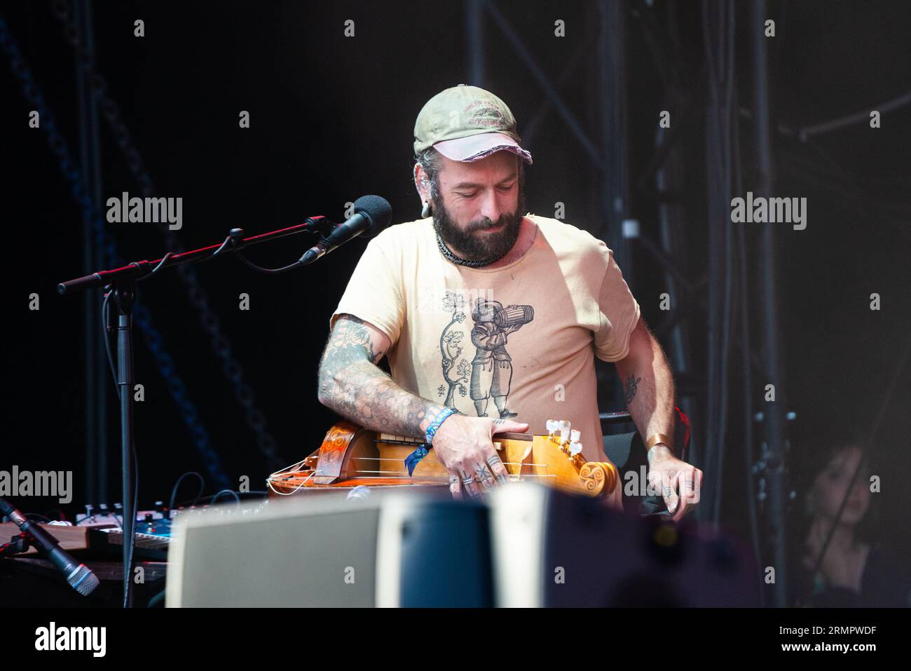 Ian Lynch of Irish Folk band LANKUM on Mountain Stage at Green Man ...