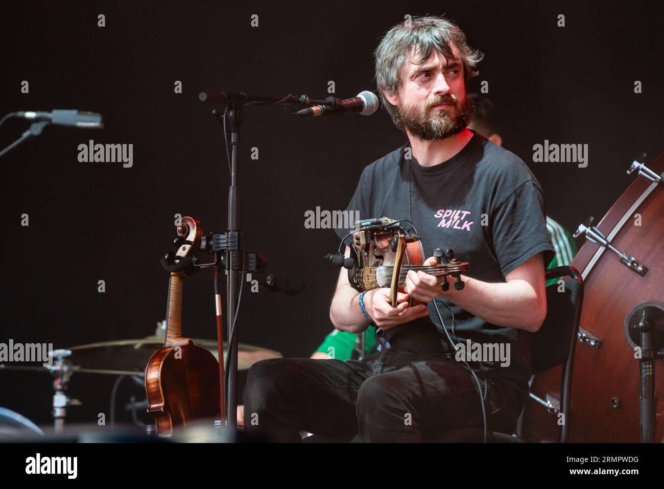 Cormac Mac Diarmada of Irish Folk band LANKUM on Mountain Stage at ...