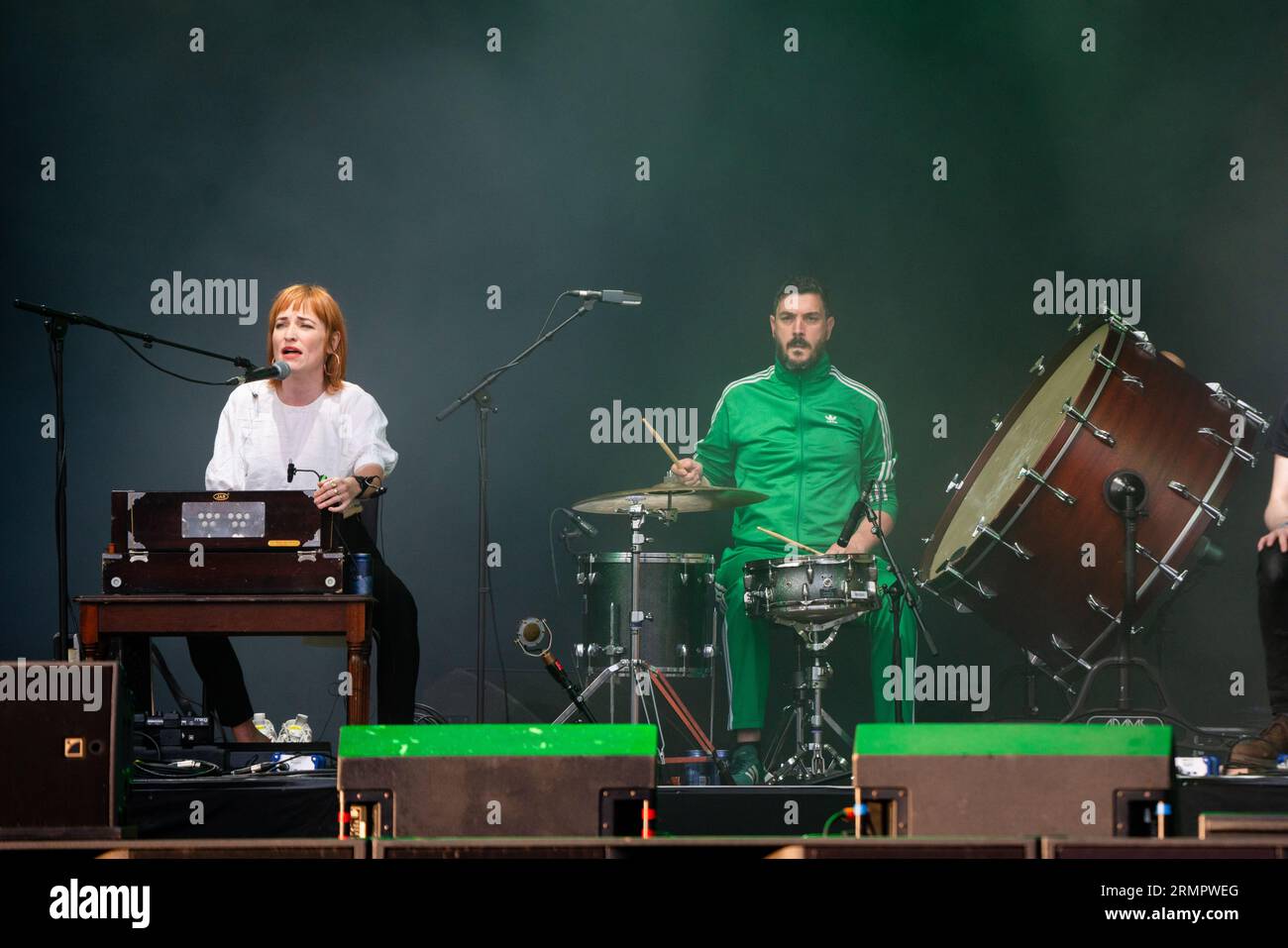 Radie Peat of Irish Folk band LANKUM on Mountain Stage at Green Man ...