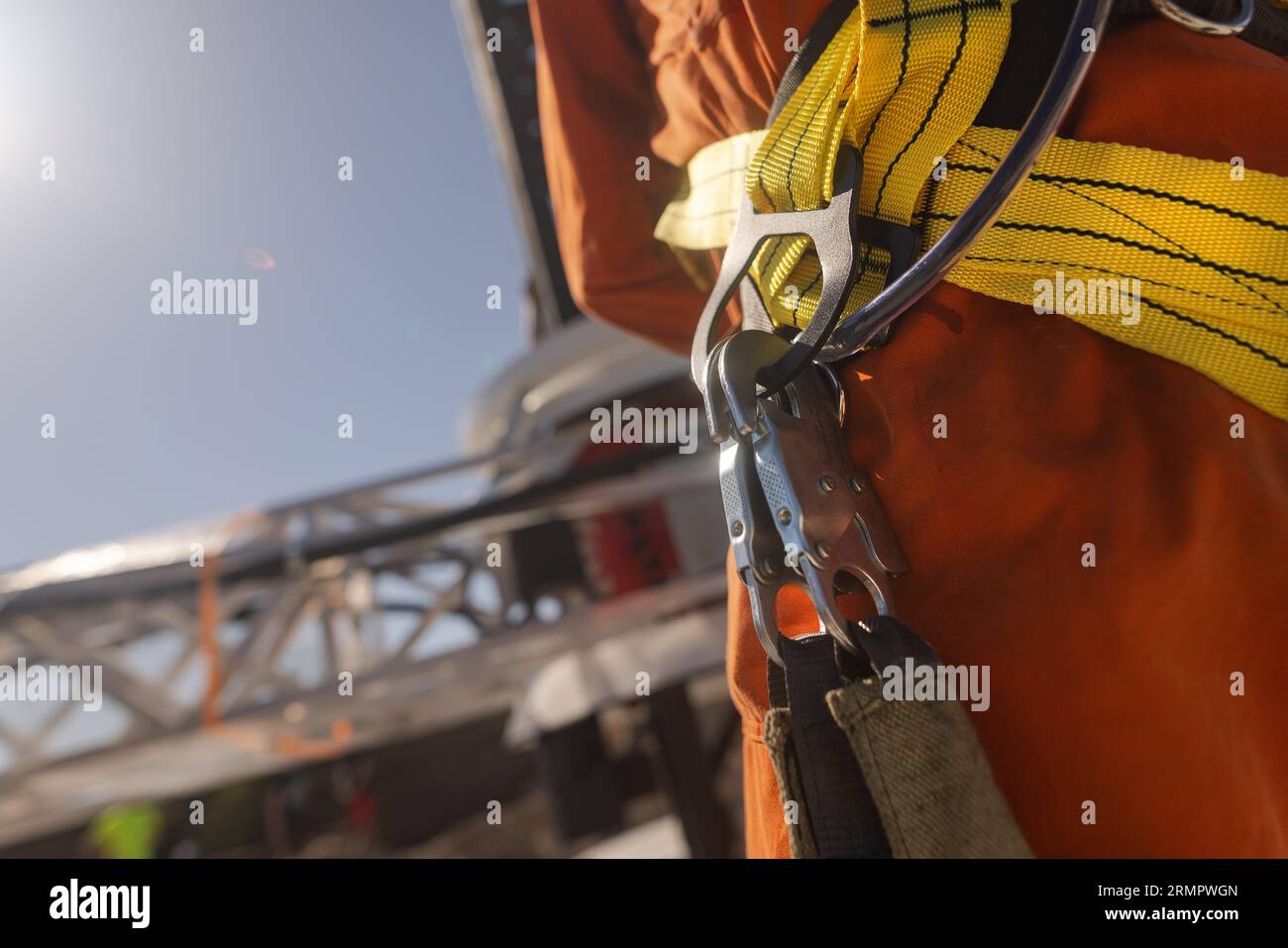 high-altitude worker at a construction site Stock Photo - Alamy