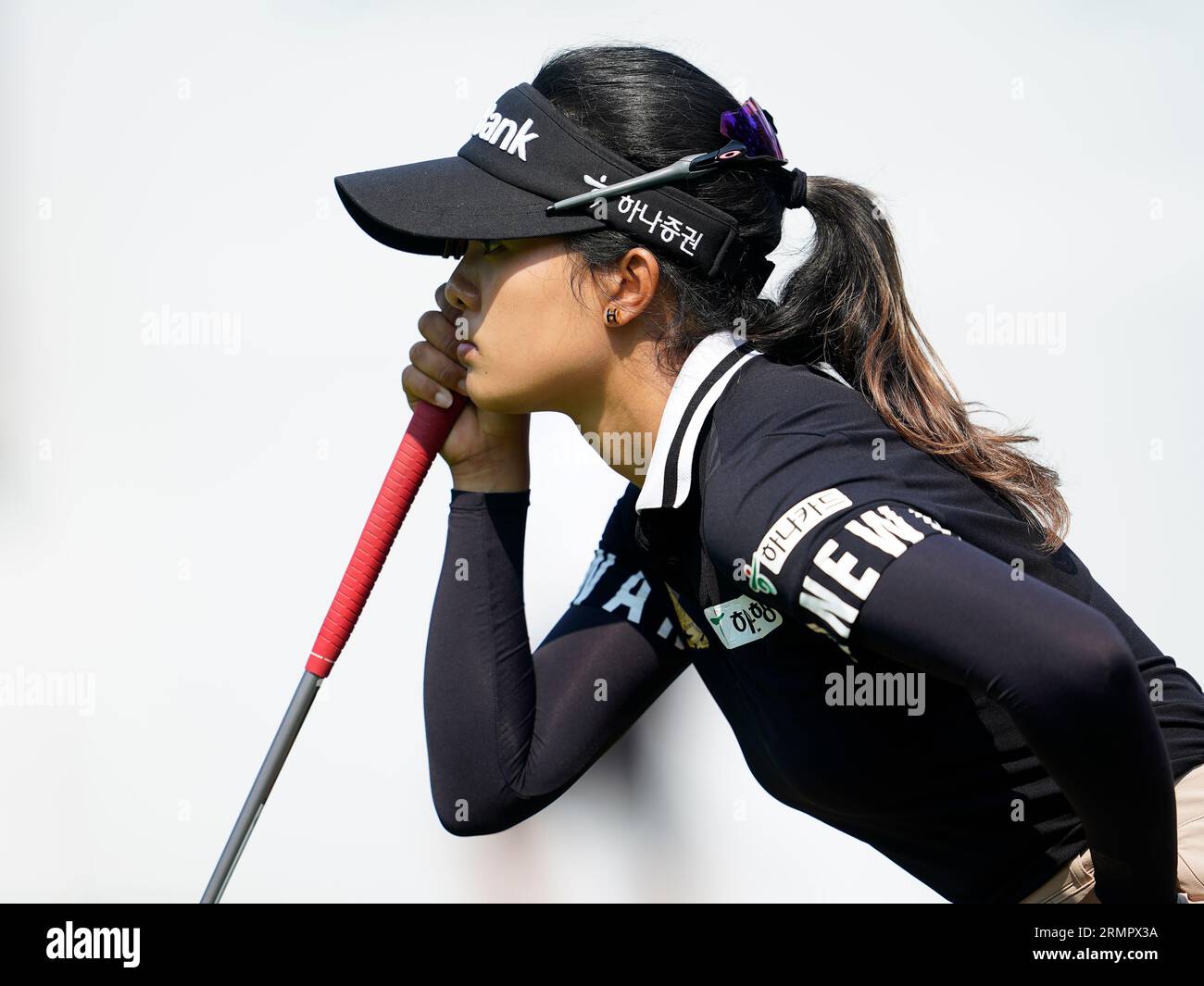 Jaravee Boonchant on the 18th hole at the 2023 Women's Open, at the ...