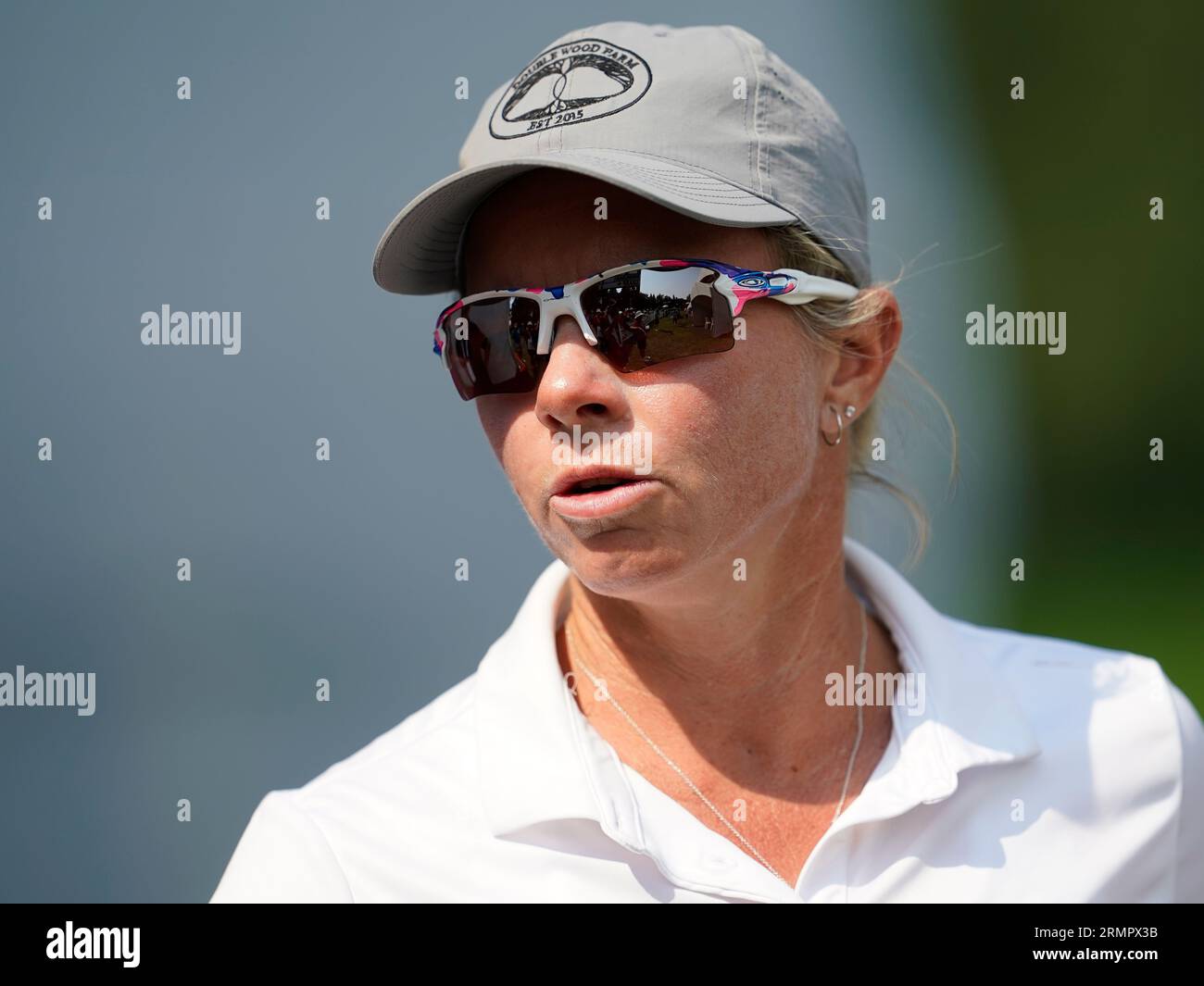 Alena Sharp on the 18th hole at the 2023 Women's Open, at the ...