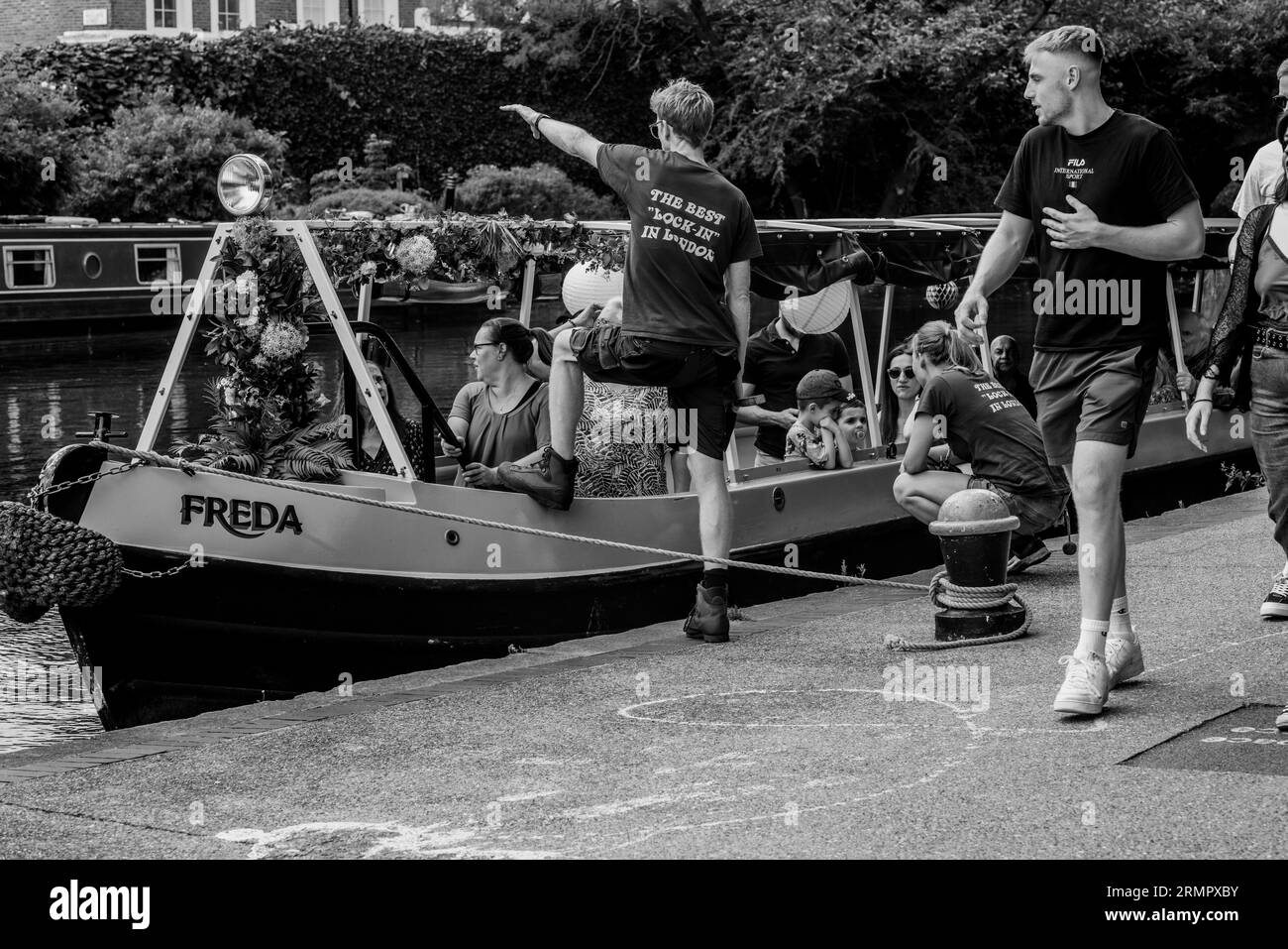 Waterways city walks Black and White Stock Photos & Images - Alamy