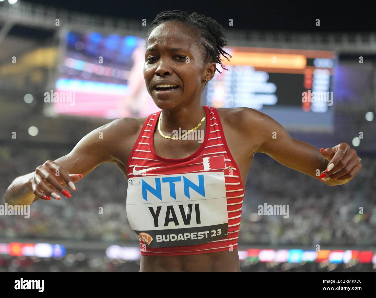 Winfred Mutile YAVI of BRN Final 3000 METRES M STEEPLE WOMEN during the ...