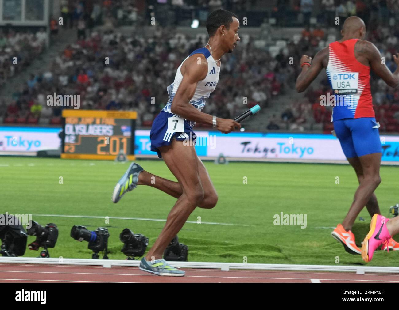 David SOMBE of FRA Final 4X400 M METRES RELAY MEN during the World ...