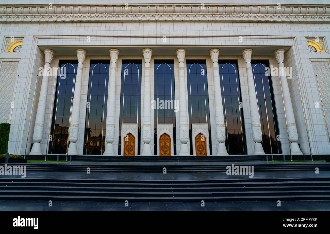 Forums Palace facade in Tashkent, capital of Uzbekistan Stock Photo - Alamy