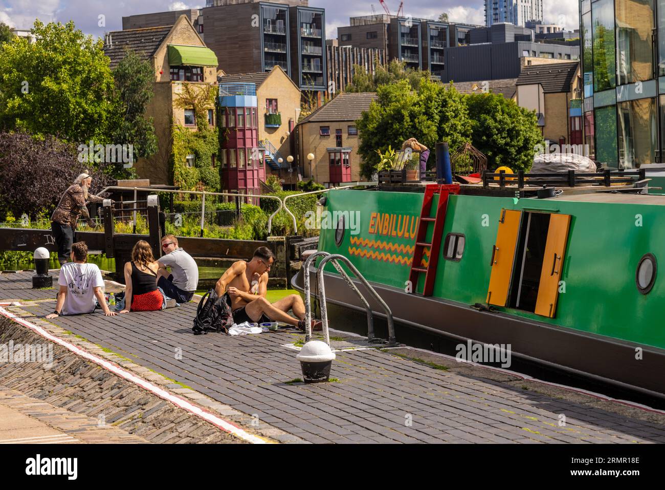 City Road Lock Regent's Canal London Stock Photo - Alamy