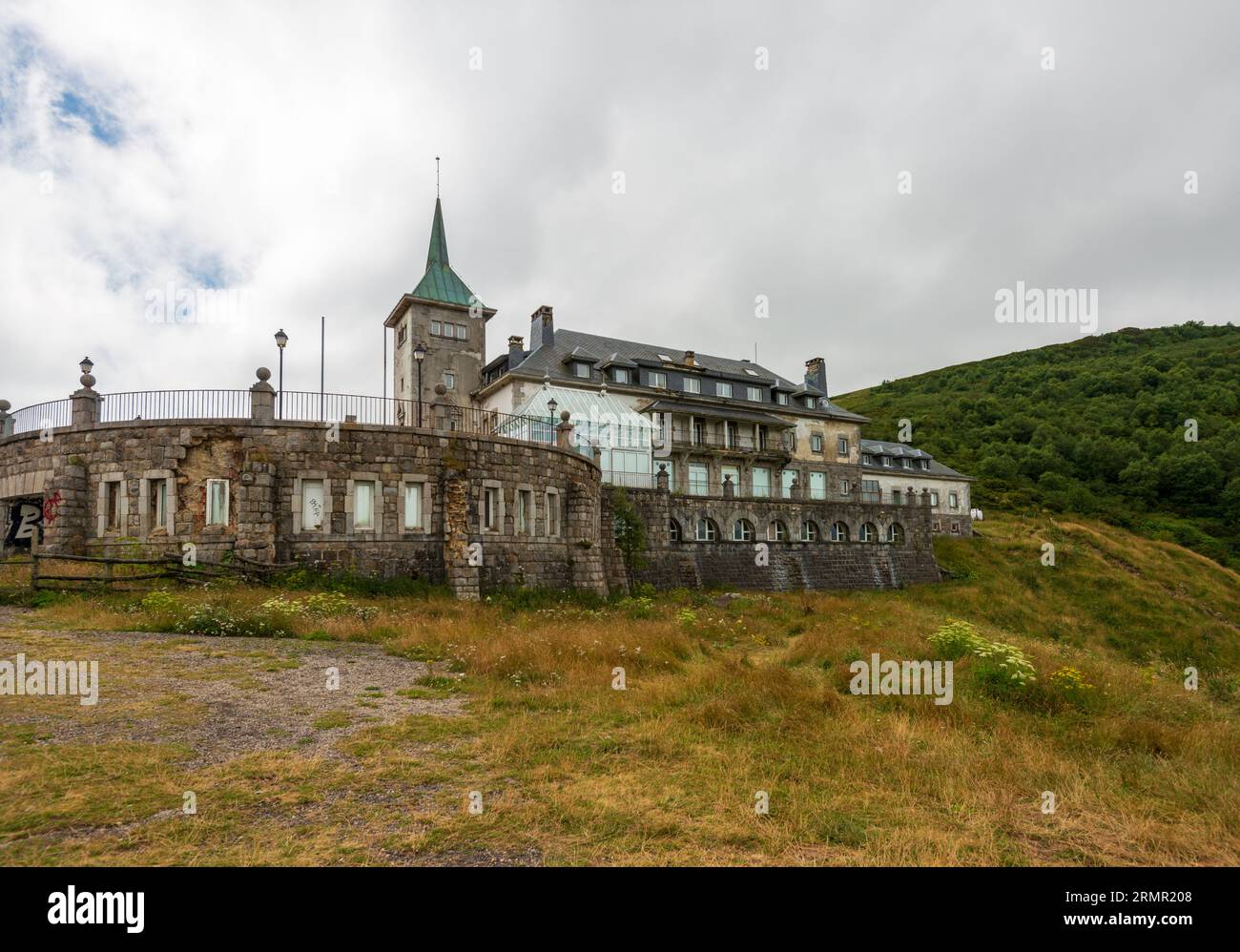 Old building on top of the mountain Stock Photo - Alamy