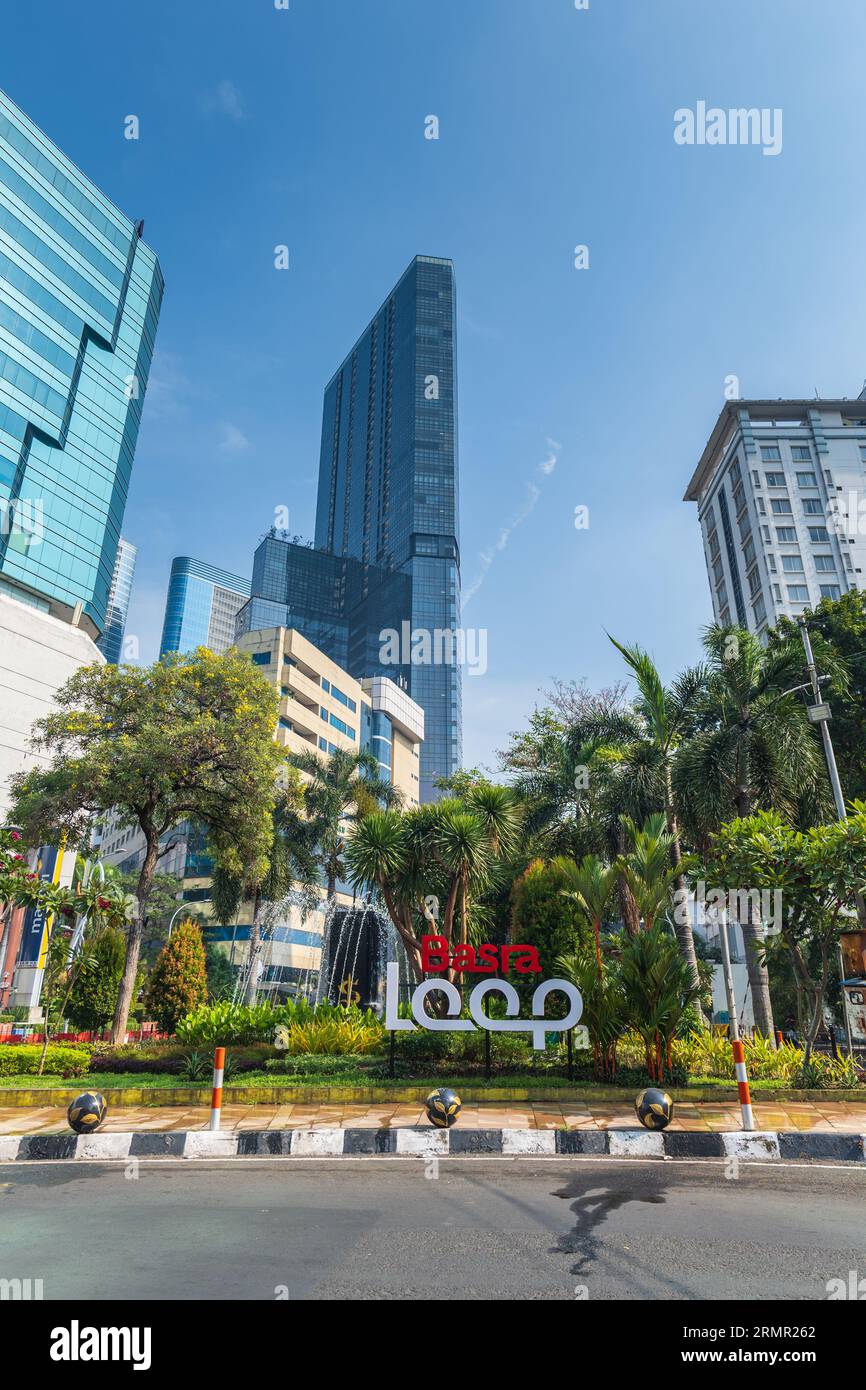 Surabaya, Indonesia - 07.19.2023: Surabaya downtown area cityscape with ...