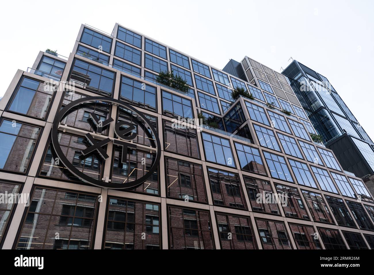 New York City, USA - August 05, 2023: facade of the building, at 61 ...