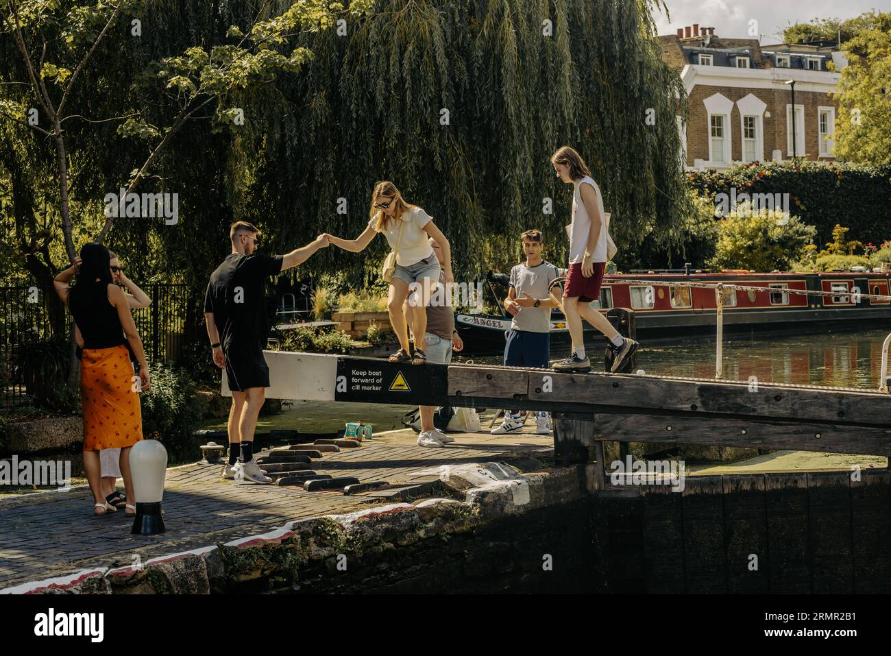 City Road Lock Regent's Canal London Stock Photo - Alamy
