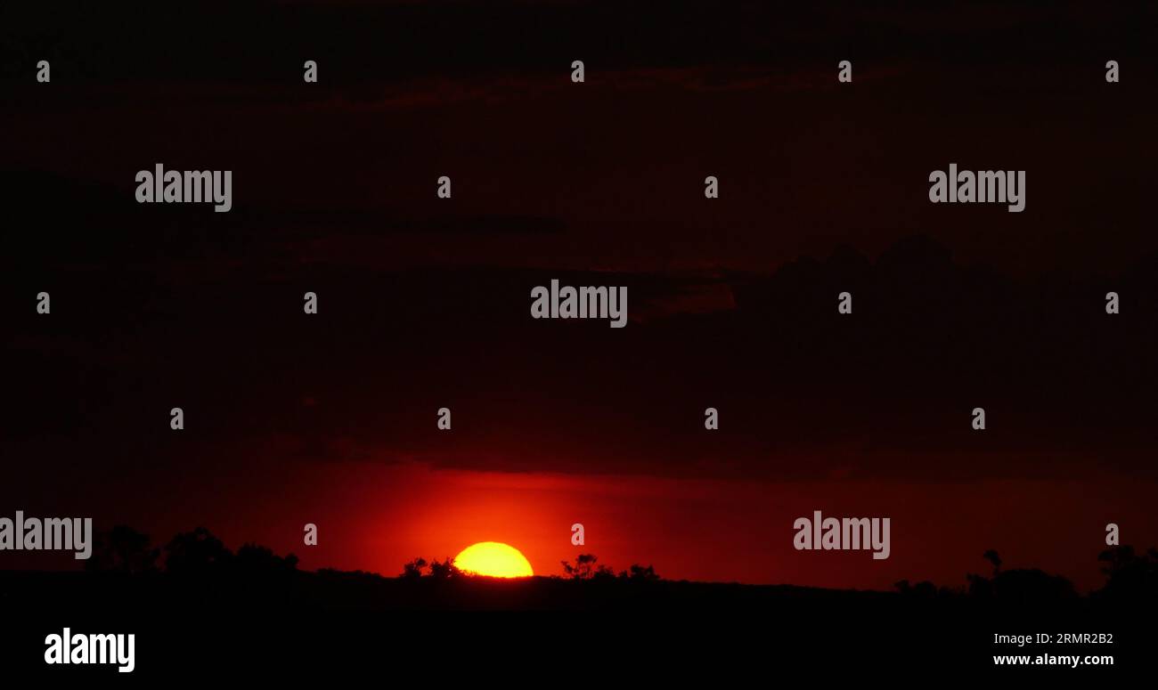 Sunset in Camargue in the South East of France Stock Photo - Alamy