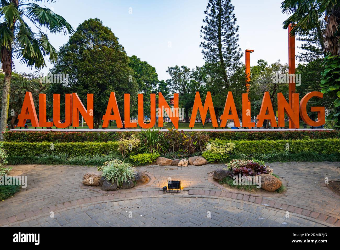 Malang, Indonesia - 08.12.2023: Malang City Square, Alun-Alun Kota ...
