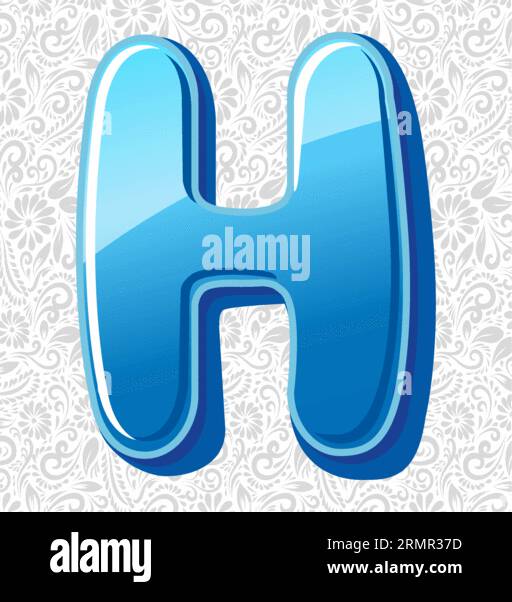 Alphabet Letter H, Alphabet Letter Design, Alphabet Letter illustration ...