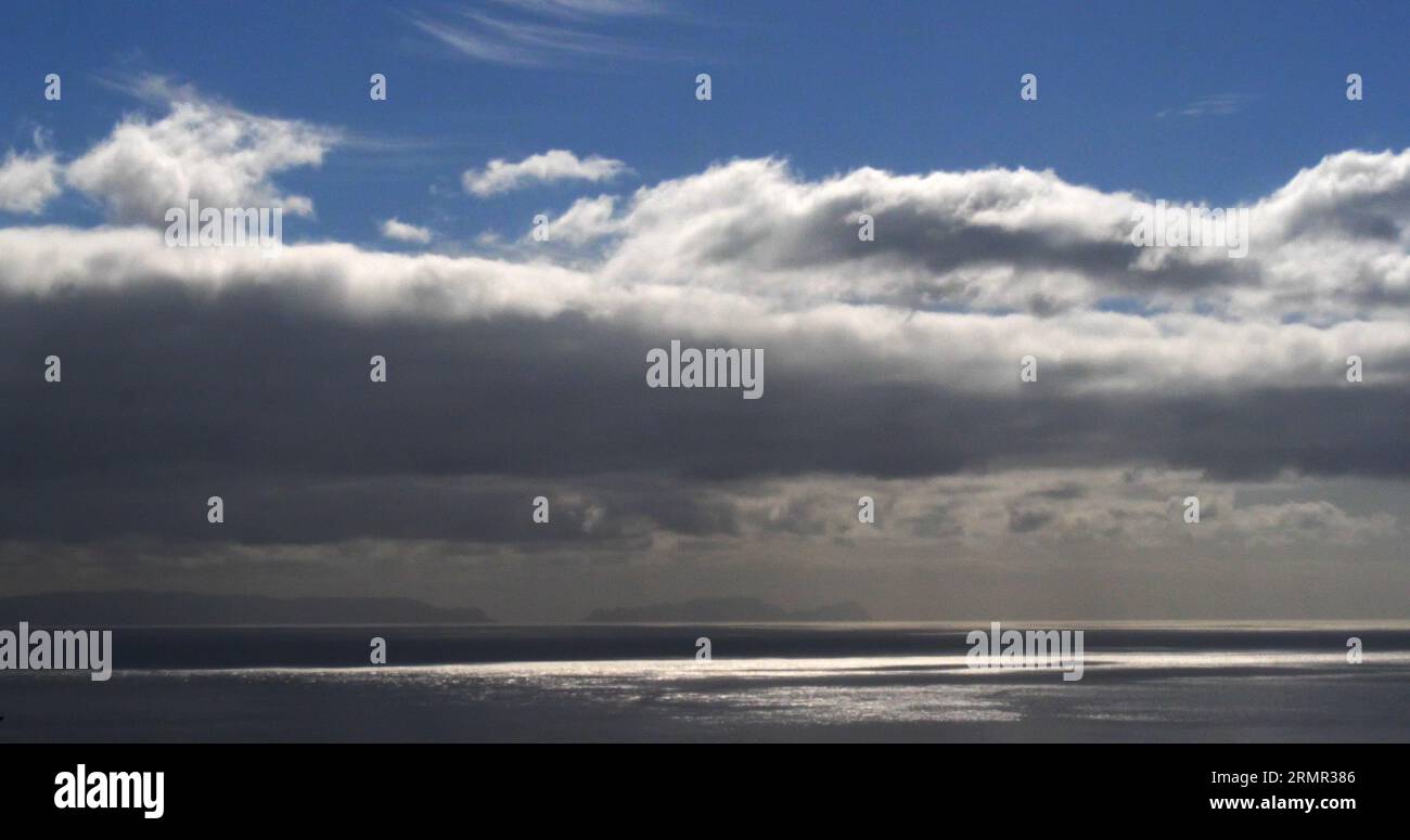 Cloudy Sky With Sun Rays, Madeira Island in Portugal Stock Photo - Alamy