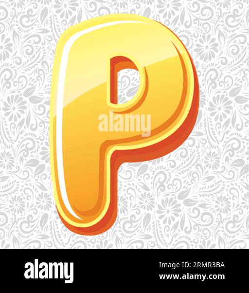 Alphabet Letter P, Alphabet Letter Design, Alphabet Letter illustration ...