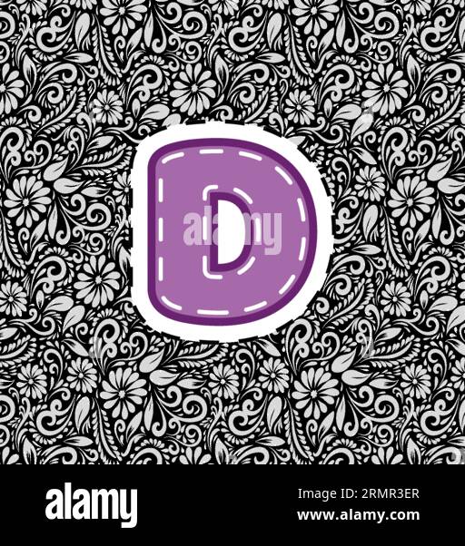 Alphabet Letter D, Alphabet Letter Design, Alphabet Letter illustration ...