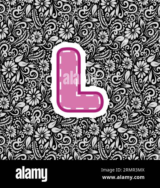 Alphabet Letter L, Alphabet Letter Design, Alphabet Letter illustration ...