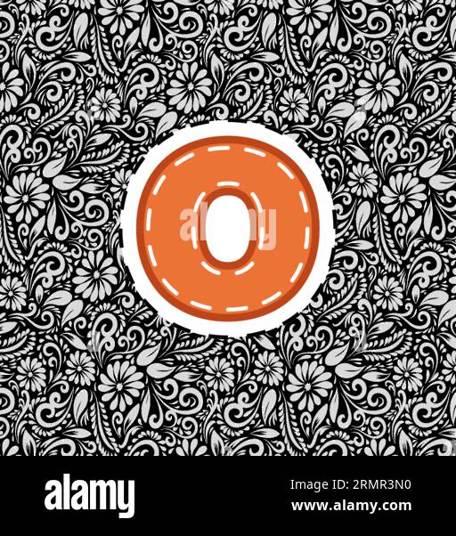 Alphabet Letter O, Alphabet Letter Design, Alphabet Letter illustration ...