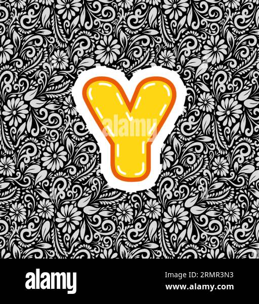 Alphabet Letter Y, Alphabet Letter Design, Alphabet Letter illustration ...