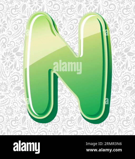 Alphabet Letter N, Alphabet Letter Design, Alphabet Letter illustration ...