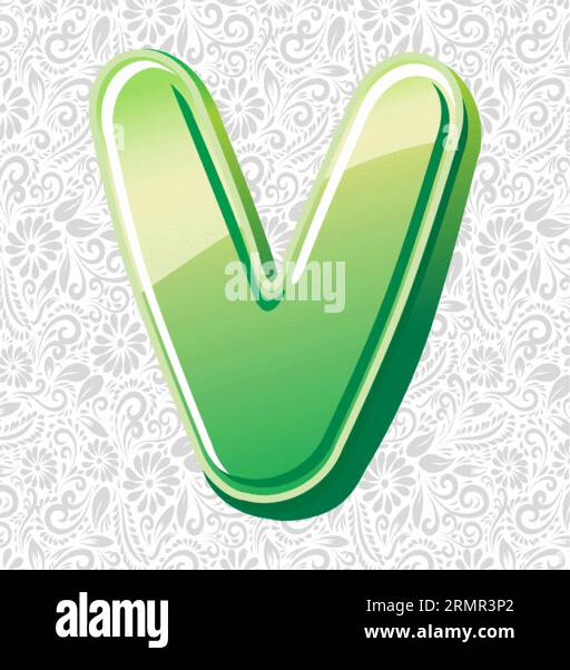 Alphabet Letter V, Alphabet Letter Design, Alphabet Letter illustration ...