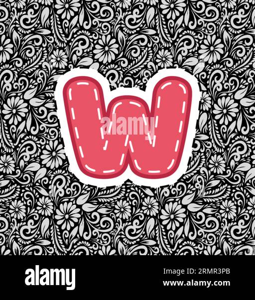 Alphabet Letter W, Alphabet Letter Design, Alphabet Letter illustration ...