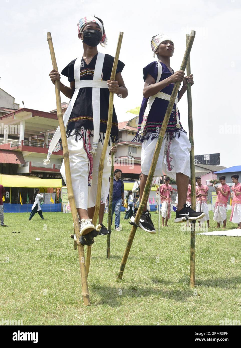 Guwahati, Guwahati, India. 29th Aug, 2023. Karbi youth demonstrate ...