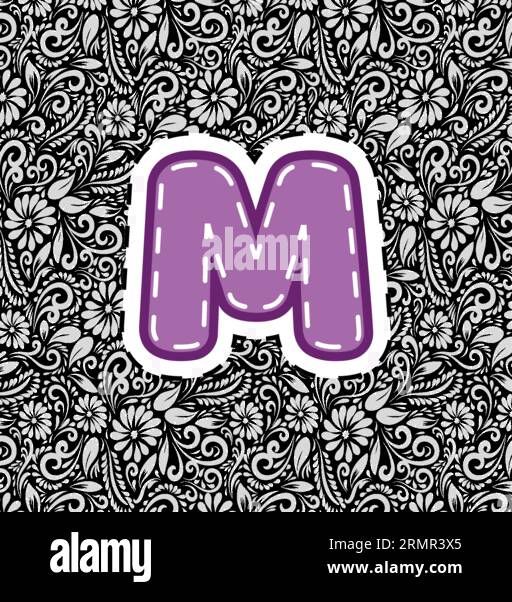 Alphabet Letter M, Alphabet Letter Design, Alphabet Letter illustration ...