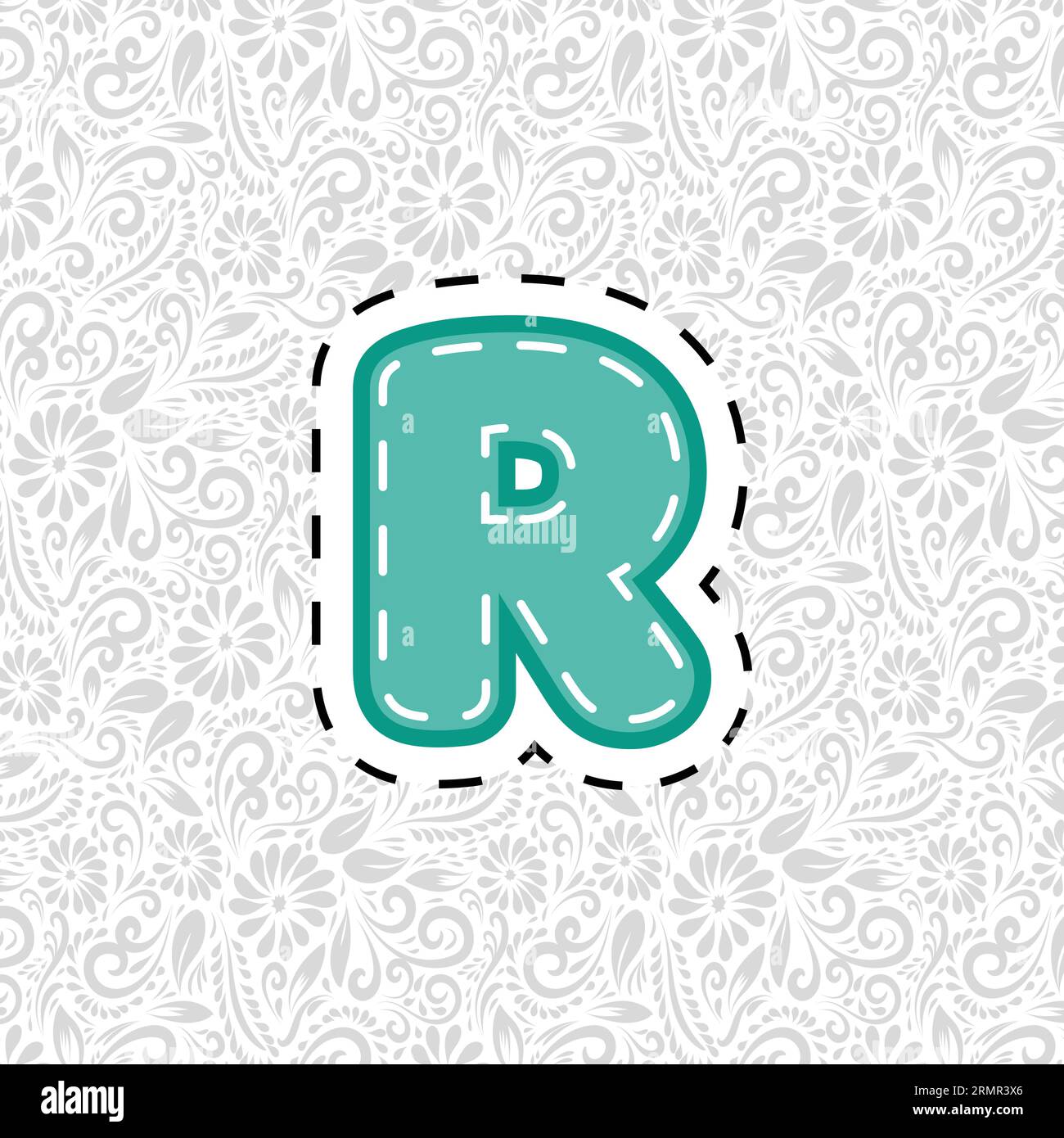 Alphabet Letter R, Alphabet Letter Design, Alphabet Letter illustration ...