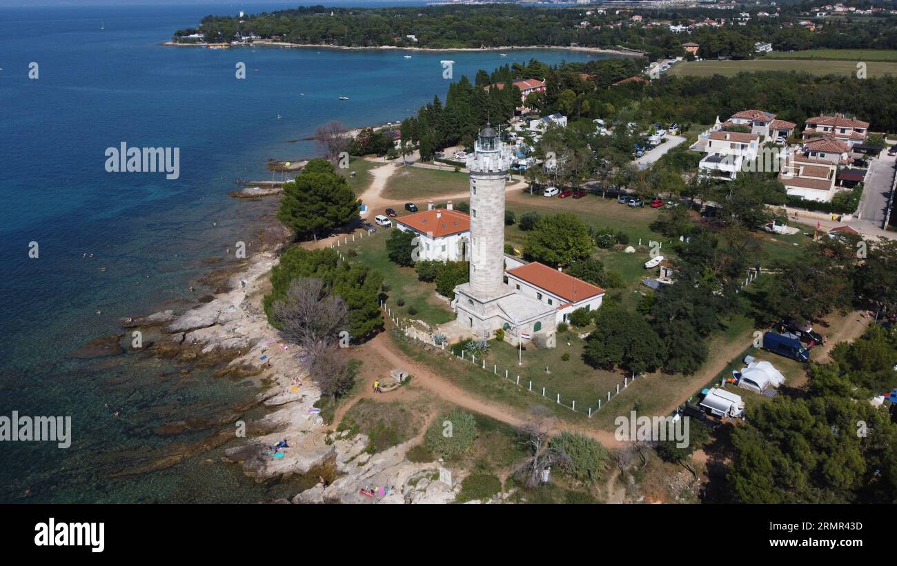 Savudrija, Croatia. 21st Aug, 2023. Aerial views of Savudrija ...
