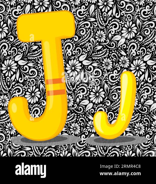 Alphabet Letter J, Alphabet Letter Design, Alphabet Letter illustration ...