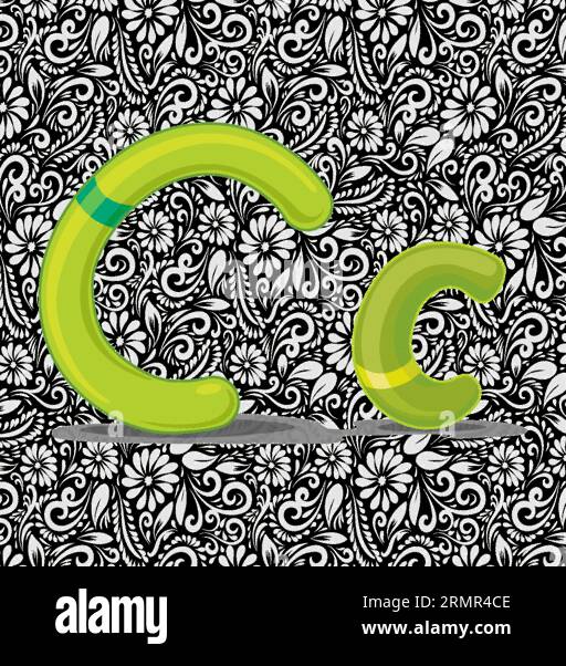 Alphabet Letter C, Alphabet Letter Design, Alphabet Letter illustration ...