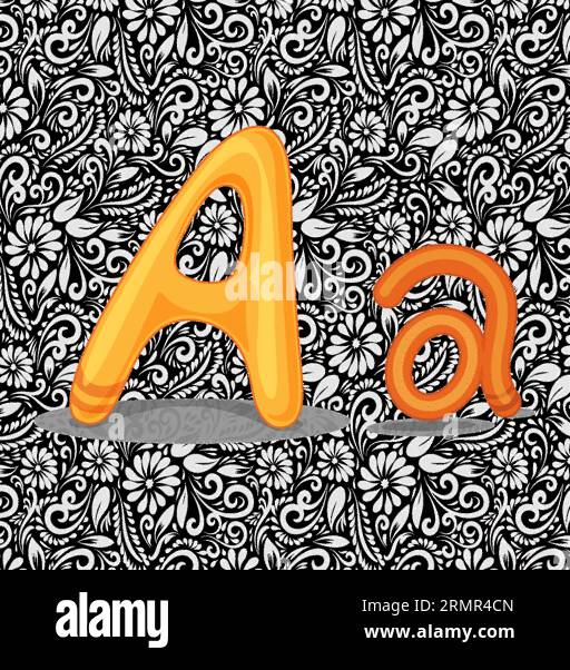 Alphabet Letter A, Alphabet Letter Design, Alphabet Letter illustration ...