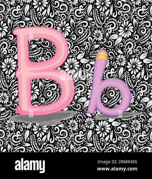 Alphabet Letter B, Alphabet Letter Design, Alphabet Letter illustration ...
