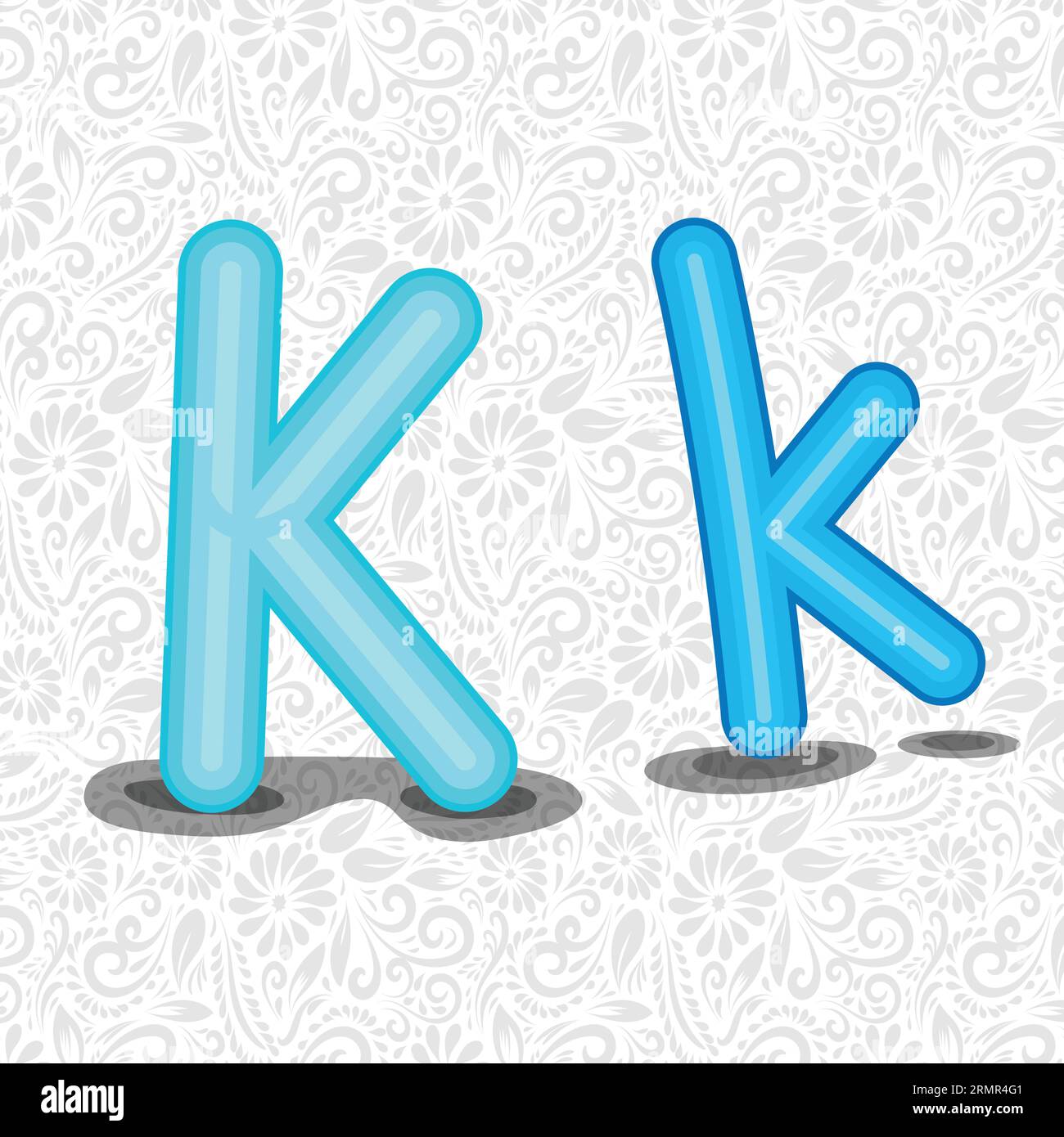 Alphabet Letter K, Alphabet Letter Design, Alphabet Letter illustration ...