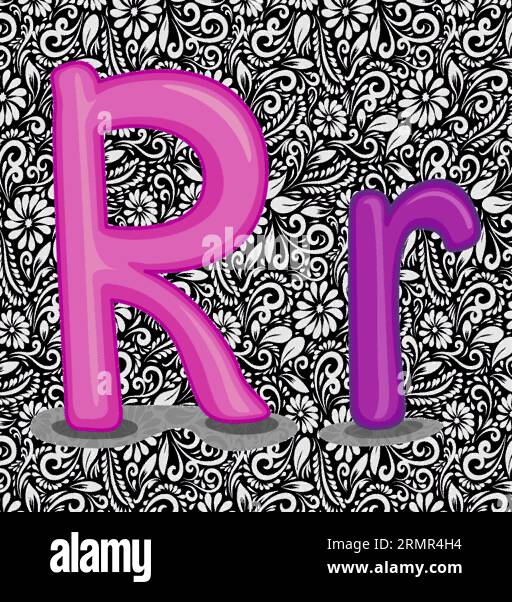 Alphabet Letter R, Alphabet Letter Design, Alphabet Letter illustration ...