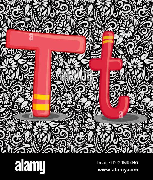 Alphabet Letter T, Alphabet Letter Design, Alphabet Letter illustration ...