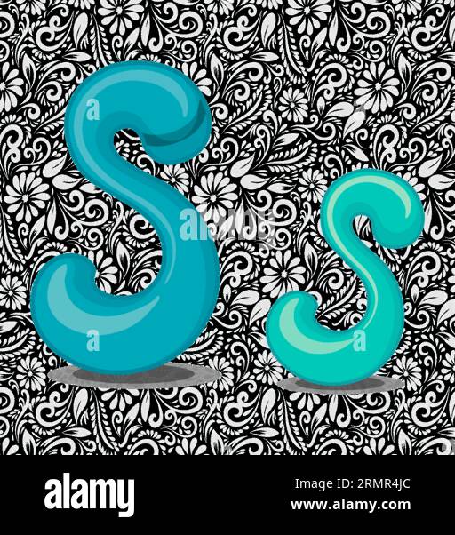 Alphabet Letter S, Alphabet Letter Design, Alphabet Letter illustration ...