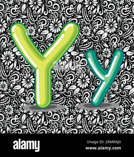 Alphabet Letter Y, Alphabet Letter Design, Alphabet Letter illustration ...