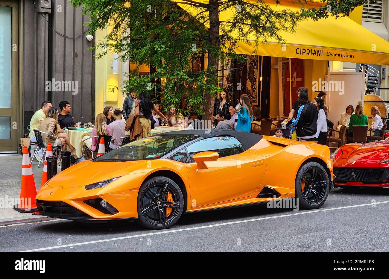 Orange Lamborghini Convertible