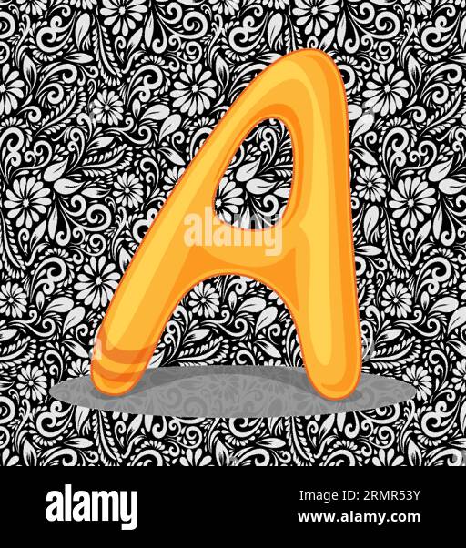 Alphabet Letter A, Alphabet Letter Design, Alphabet Letter illustration ...