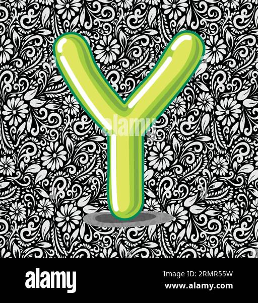 Alphabet Letter Y, Alphabet Letter Design, Alphabet Letter illustration ...