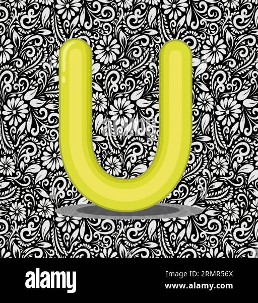 Alphabet Letter U, Alphabet Letter Design, Alphabet Letter illustration ...