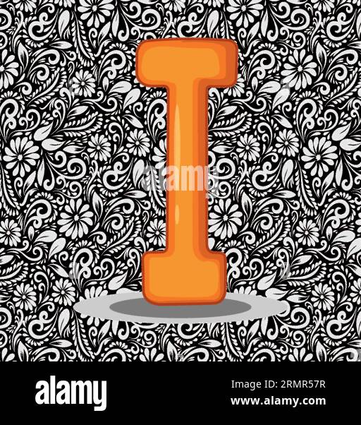 Alphabet Letter I, Alphabet Letter Design, Alphabet Letter illustration ...