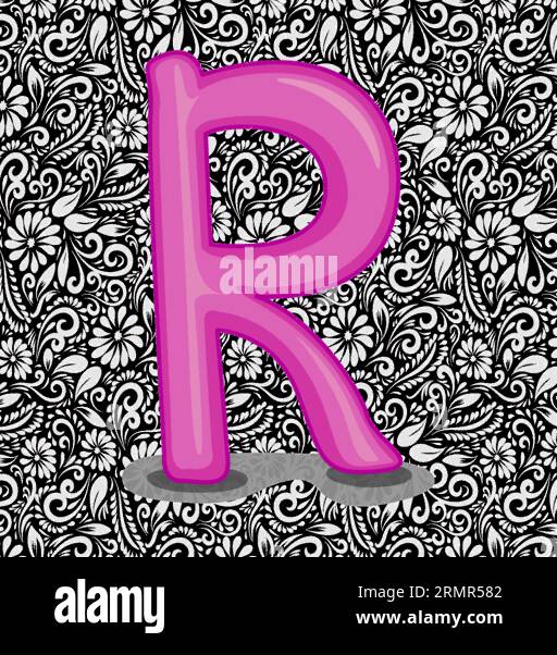 Alphabet Letter R, Alphabet Letter Design, Alphabet Letter illustration ...